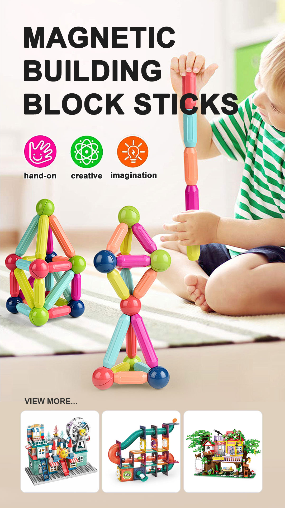 Magnetic Toy Stick: Fun and Creative Building for All Ages